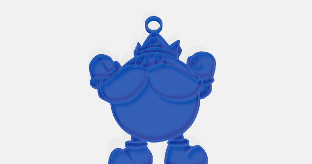 King Bob-omb Necklace/Keychain by Blakesmakes3d | Download free STL ...