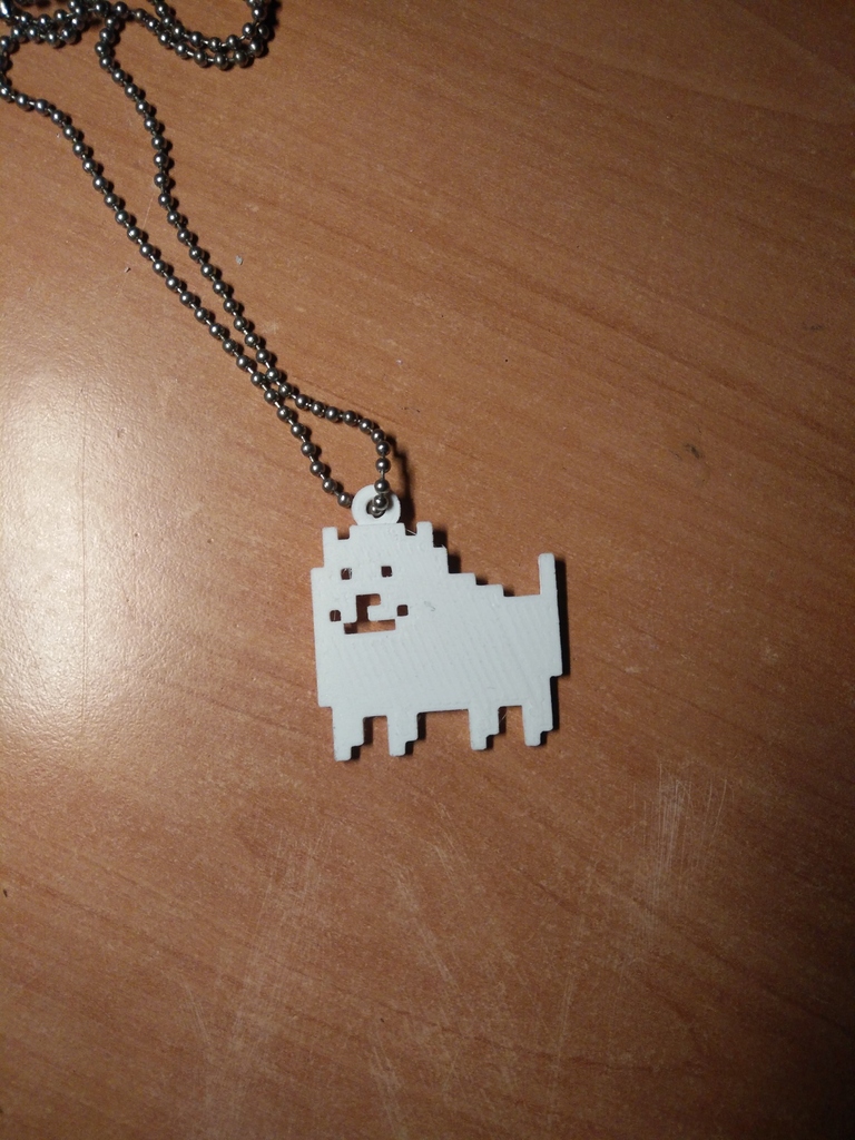 Undertale dog pendand by Test4Print3D | Download free STL model ...