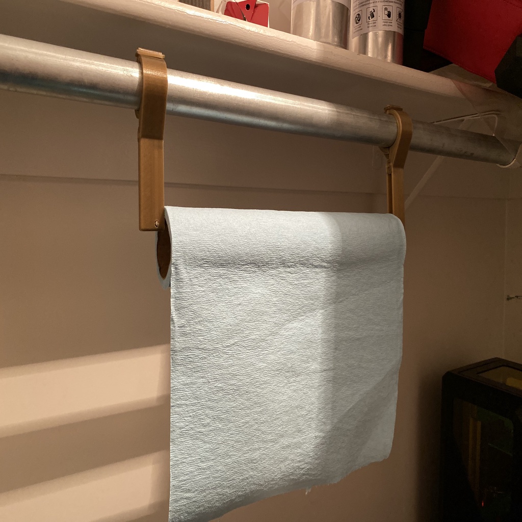 30mm Hanger Rod Paper Roll Holder by Xials | Download free STL model ...