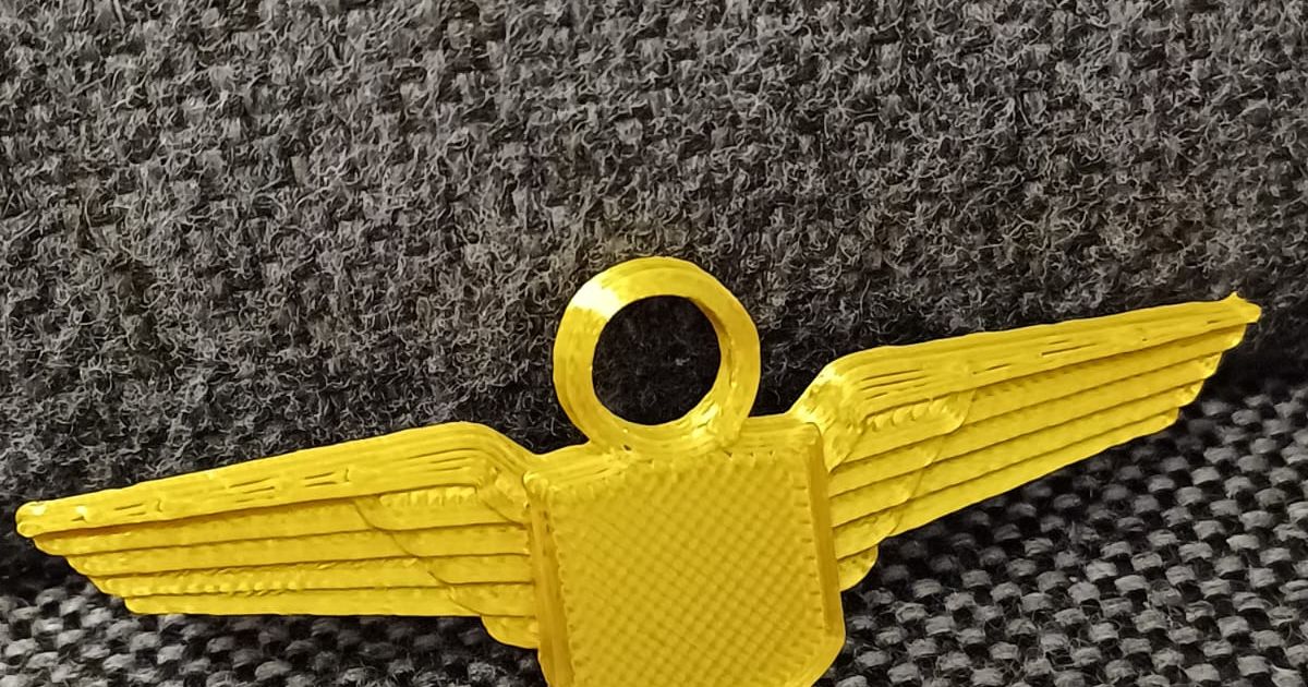 Pilot wings keychain by MajaPrints | Download free STL model ...