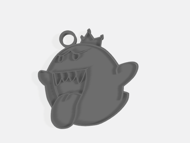 King Boo Necklace/Keychain by Blakesmakes3d | Download free STL model ...