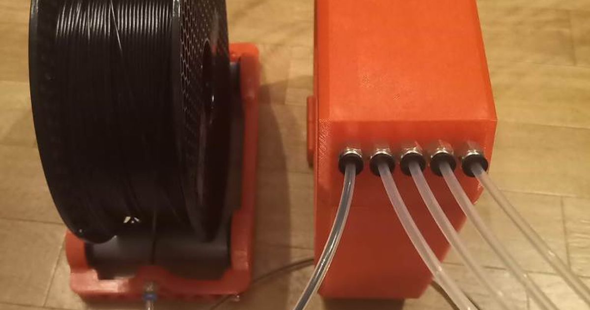 MMU2s Filament Buffer and spool holder remix by wfvn | Download free ...