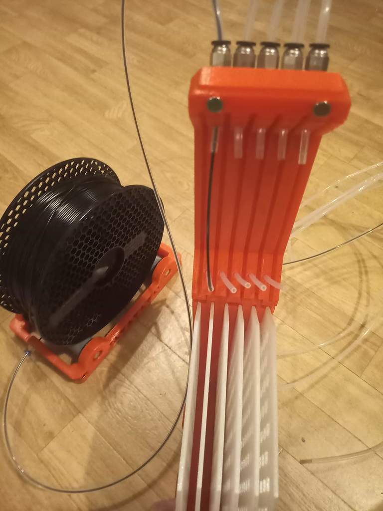 MMU2s Filament Buffer and spool holder remix by wfvn | Download free ...