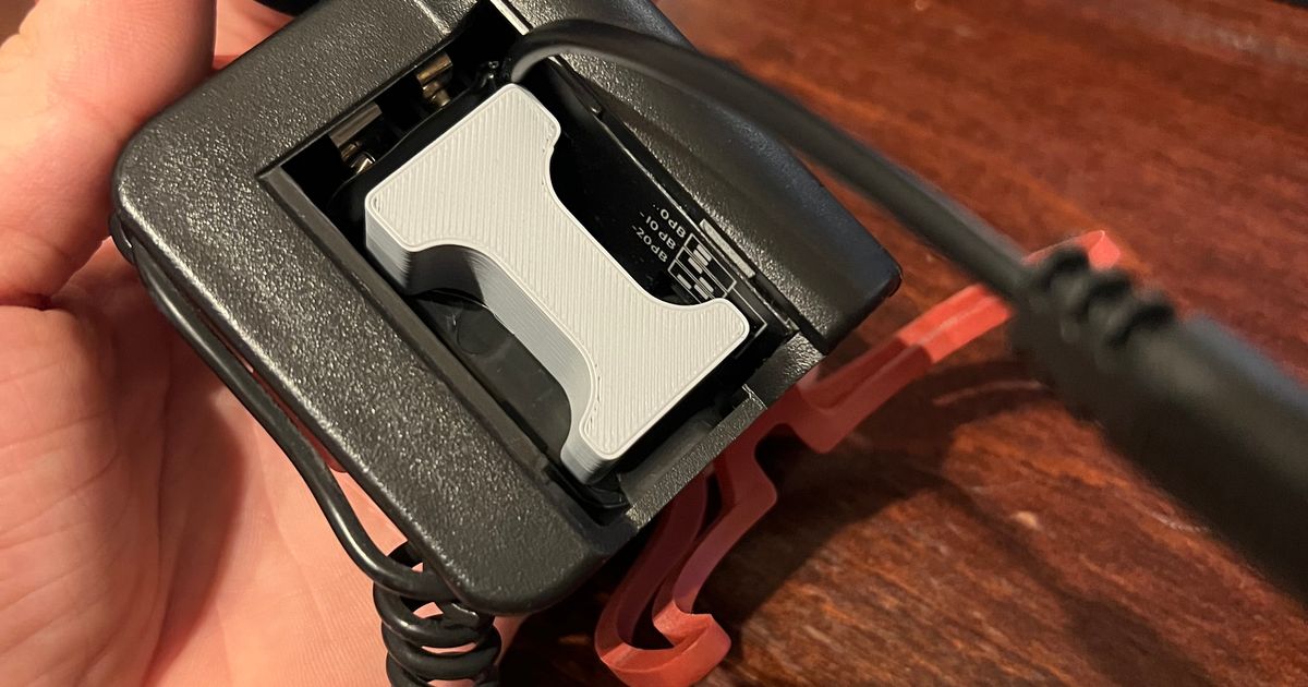 9V battery dummy spacer by FanDeZyii | Download free STL model ...