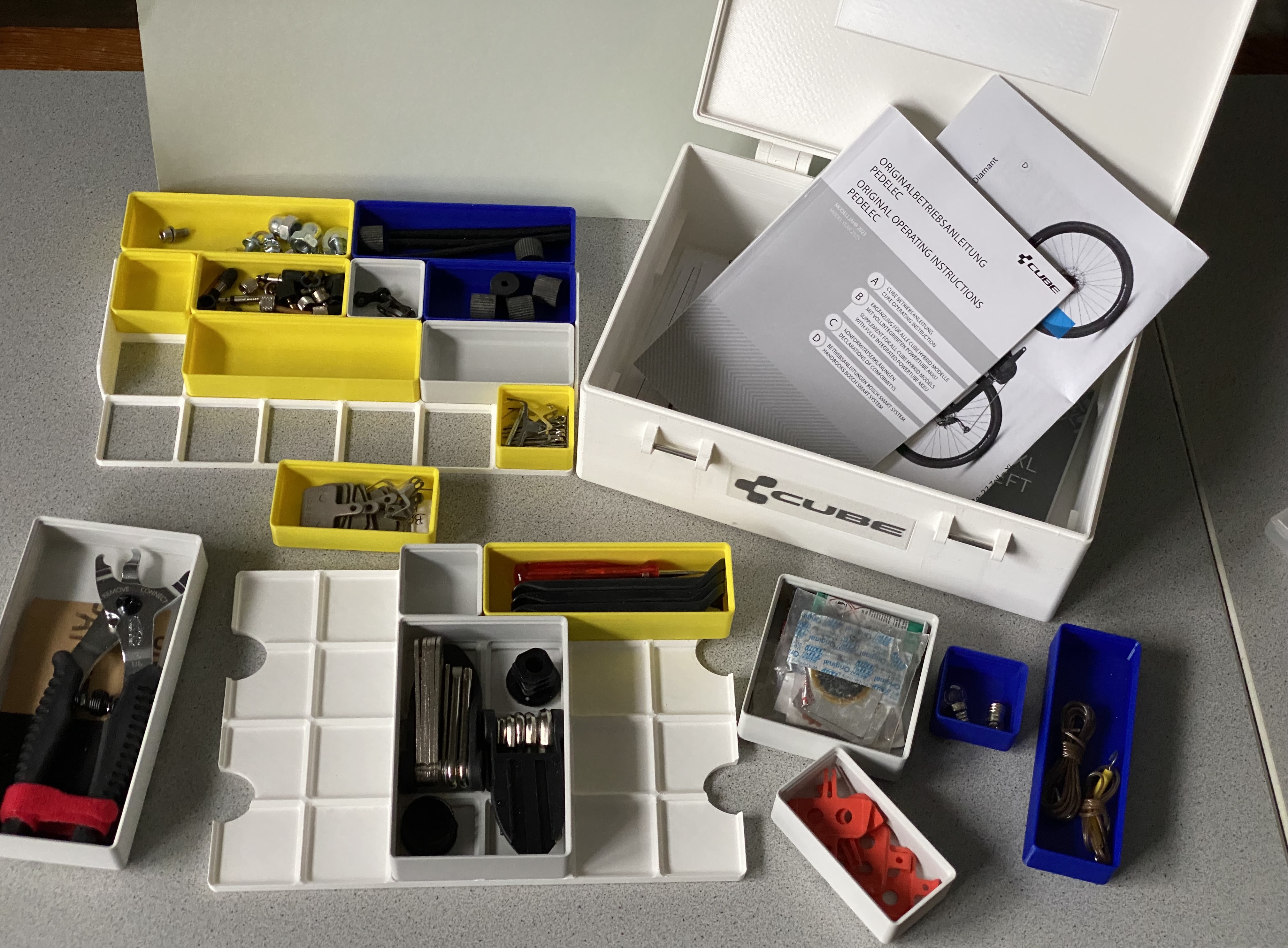 Gridfinity Tool & Accessory Box for Cube eBike (and Others) by Tritschi ...