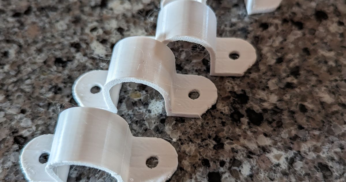 1/2" PVC Pipe clamp by Nuvz | Download free STL model | Printables.com