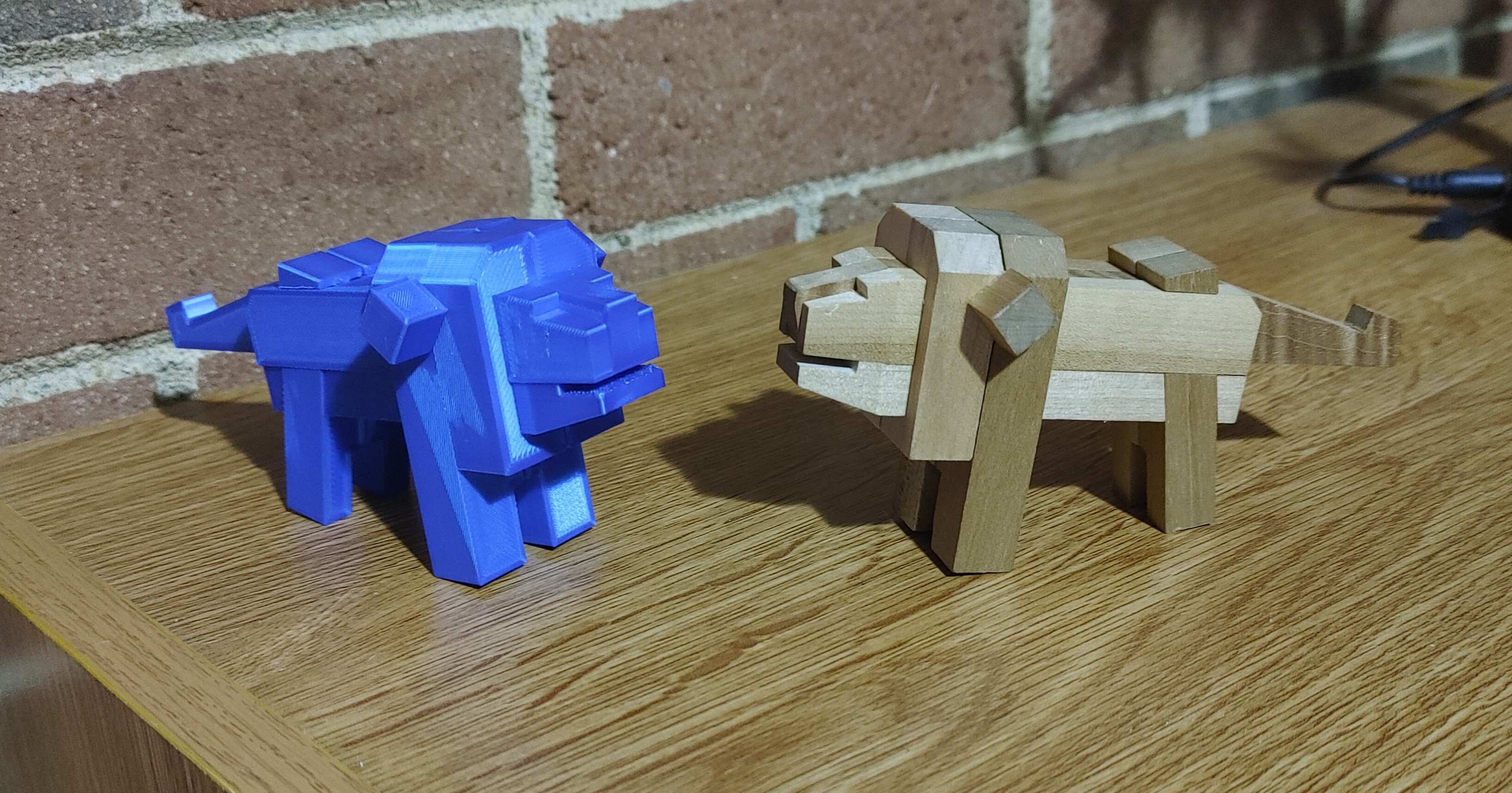 Lion "Kumiki" Puzzle by Ross | Download free STL model | Printables.com