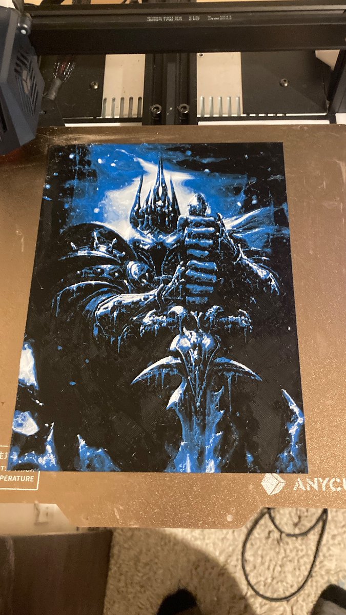 The Lich King - Poster - Hueforge - 3 colors only. von The Dutch ...