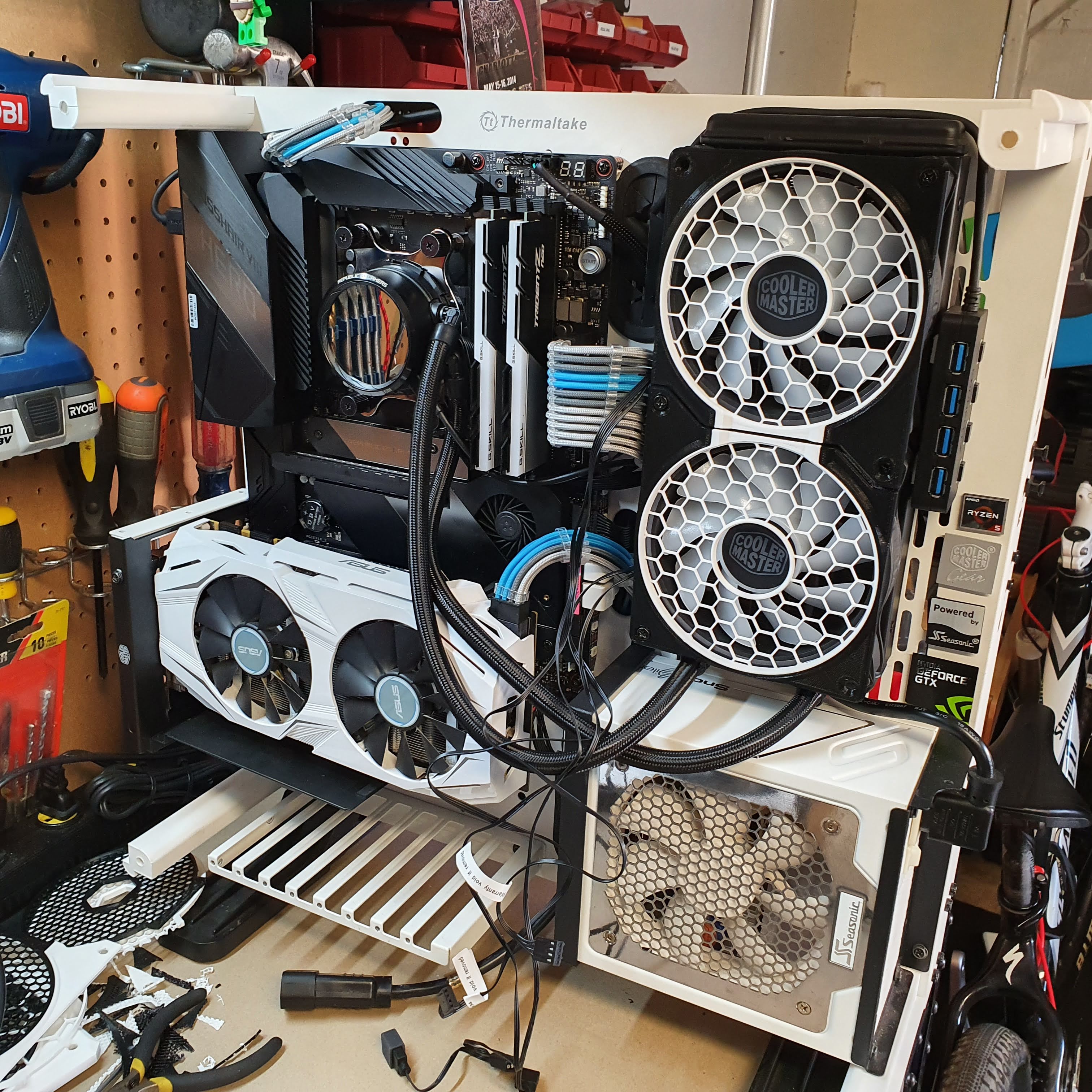 Modular customizable computer fan or radiator grille/cover/filter by ...