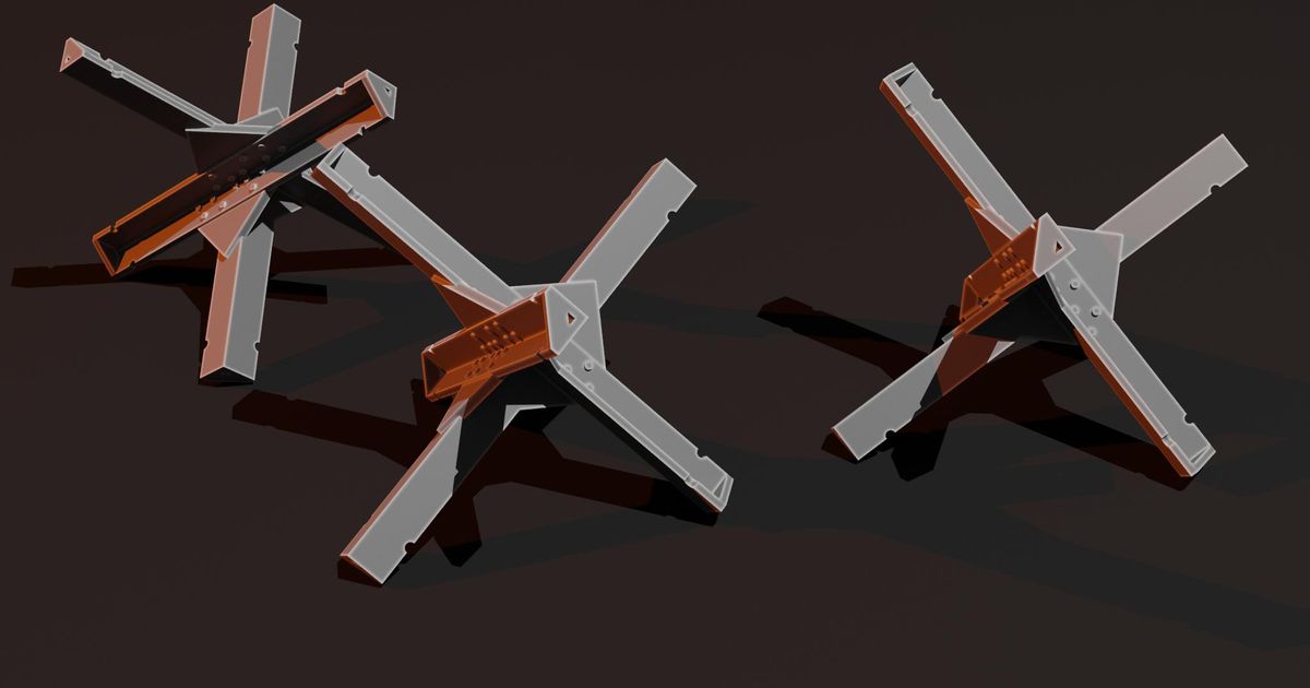 Tank Traps by Udo's 3D World | Download free STL model | Printables.com