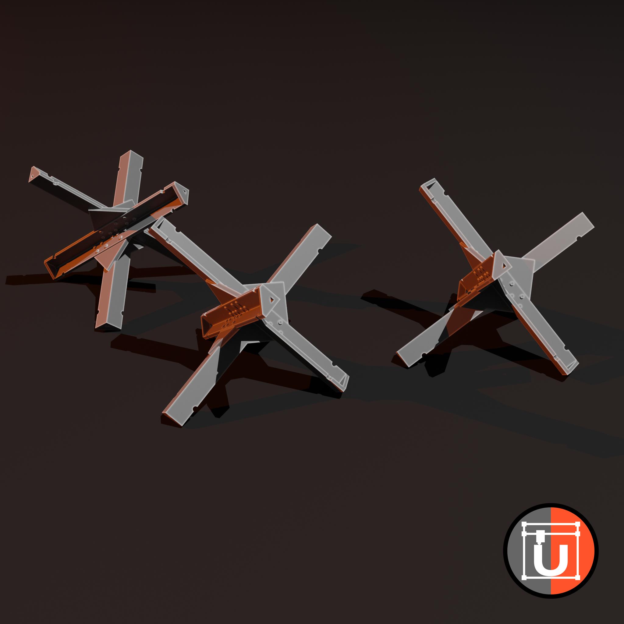 Tank Traps by Udo's 3D World | Download free STL model | Printables.com