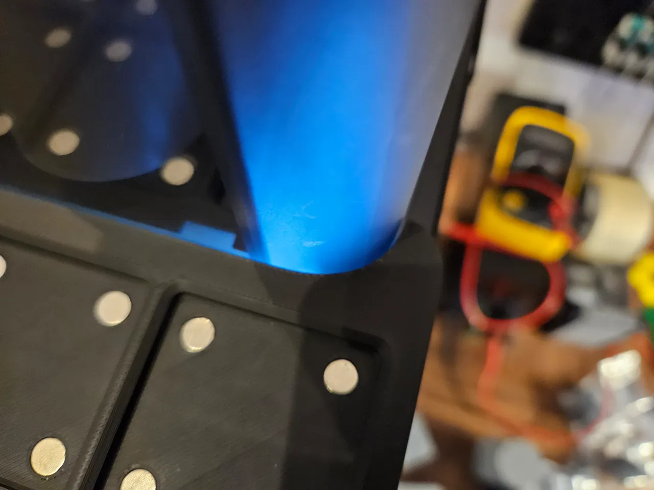 Bambu Lab X1C LED riser with diffusor and gridfinity storage! by ...