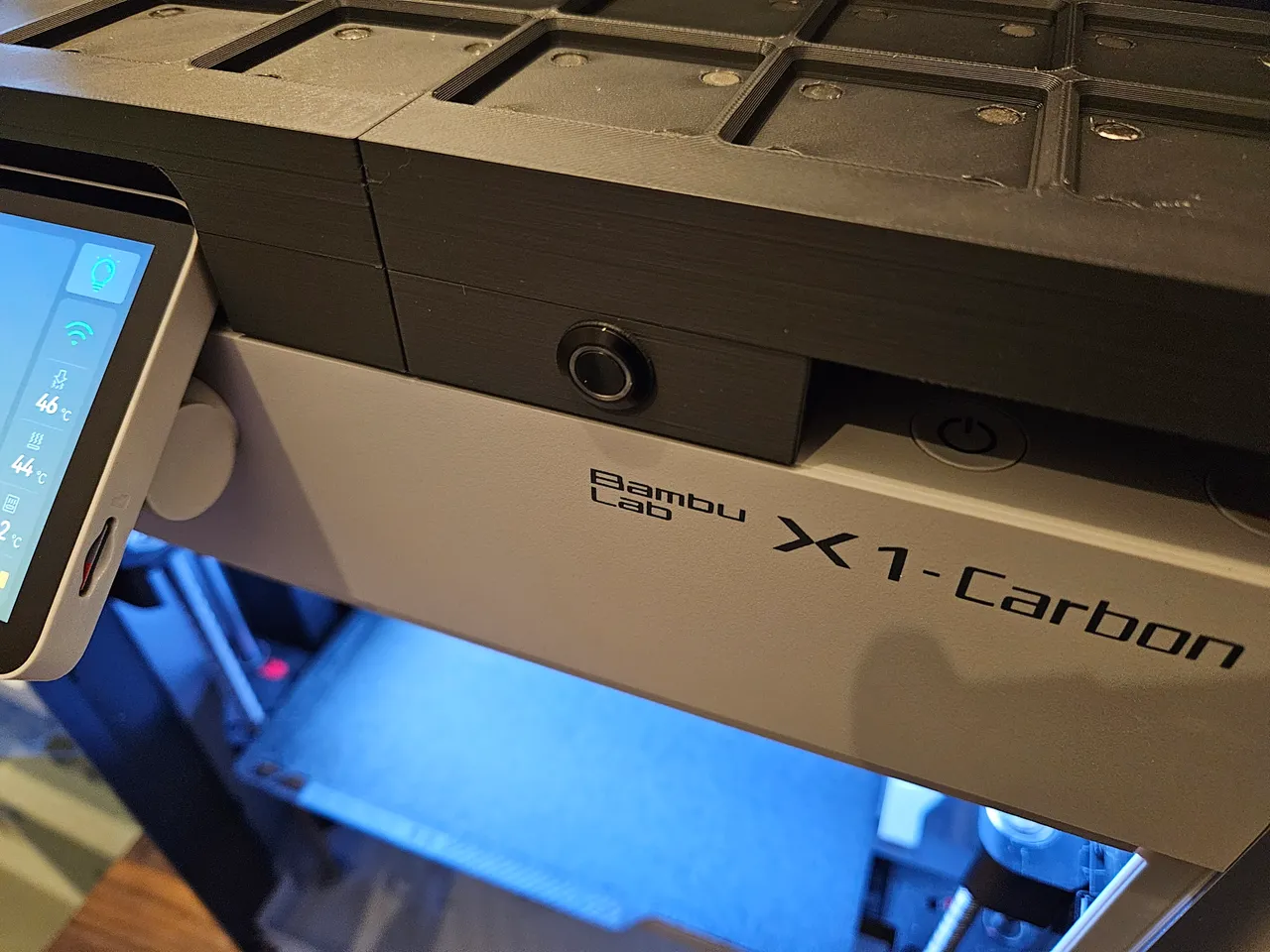 Bambu Lab X1C LED riser with diffusor and gridfinity storage! by ...