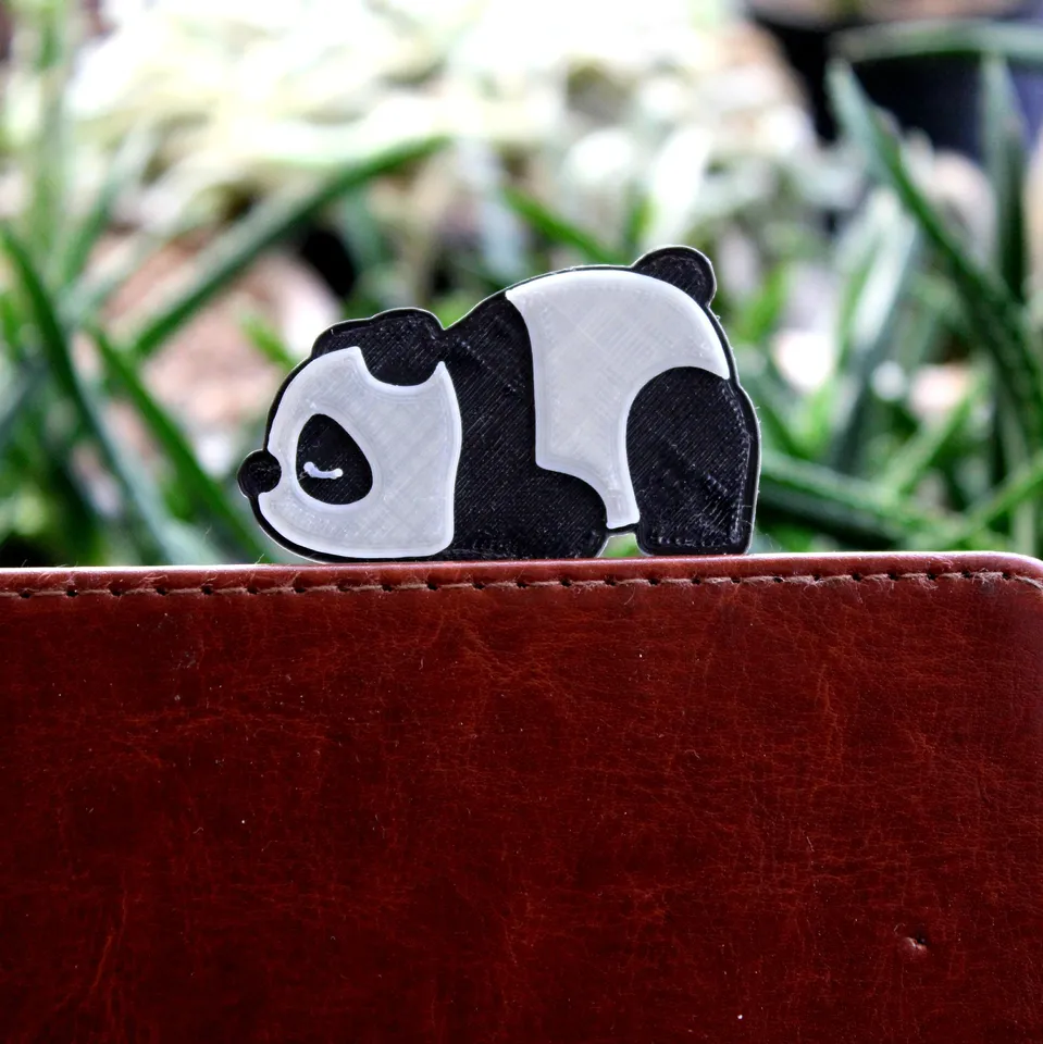 lazy panda bookmark by Behnam | Download free STL model | Printables.com