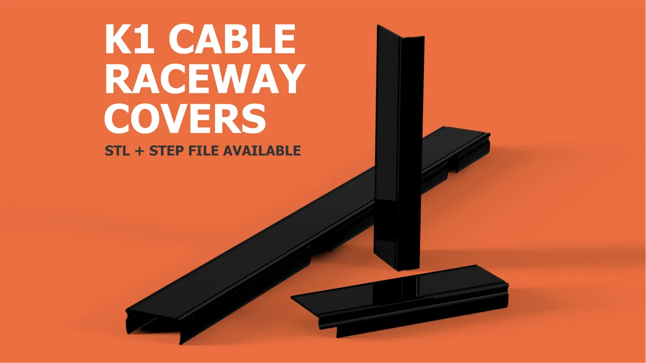 Creality K1 Cable Raceway Covers CAD by Henlor | Download free STL ...