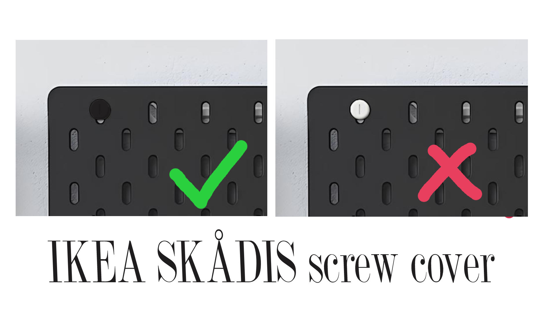 IKEA SKÅDIS screw cover by silas.fh | Download free STL model ...