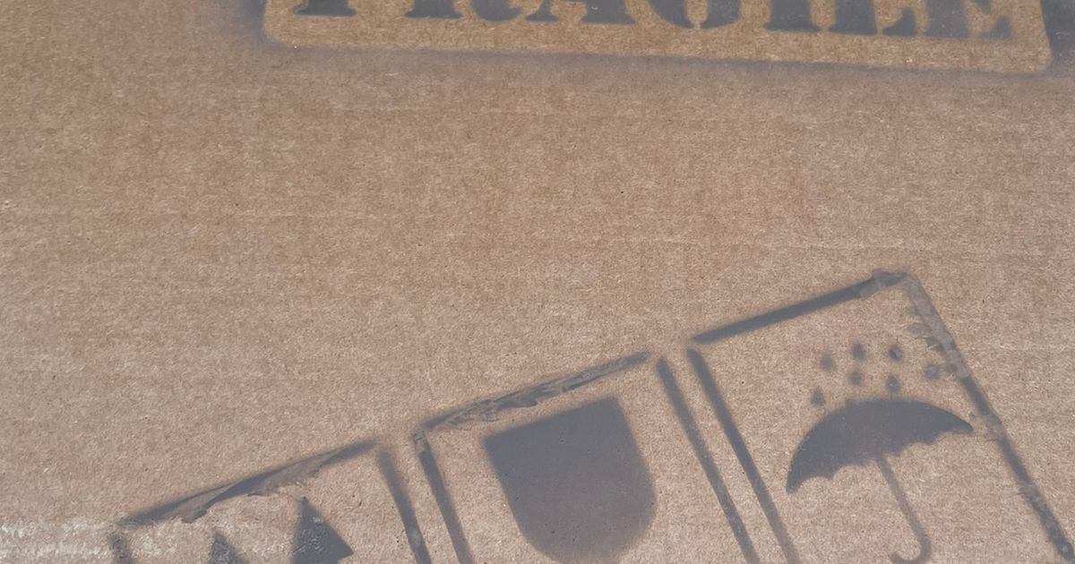 FRAGILE stencil by milspecmoehring | Download free STL model ...