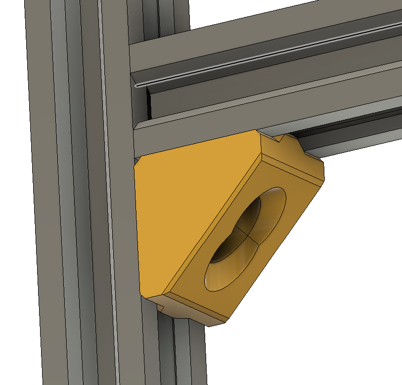 90° V-Slot Corner Bracket for 20x20 Extrusion (No supports) by Fredator ...
