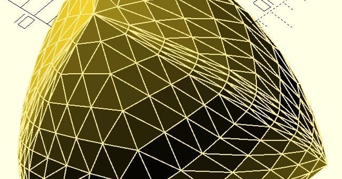 Single Polyhedron Symmetric Spheroform Tetrahedron by tmackay ...