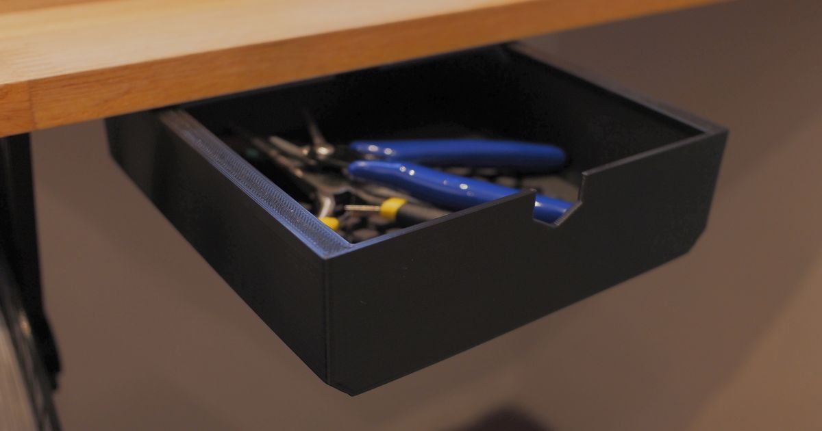 Under Desk Drawer By Lucasfalcao3d Download Free Stl Model