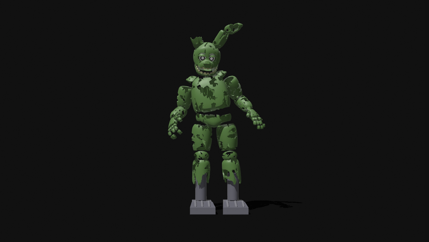 Springtrap Costume (updated) by Mr. Poly | Download free STL model ...