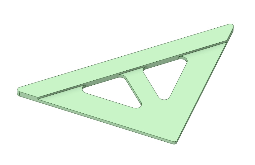 Ruler 45 degrees by StepanKTM | Download free STL model | Printables.com