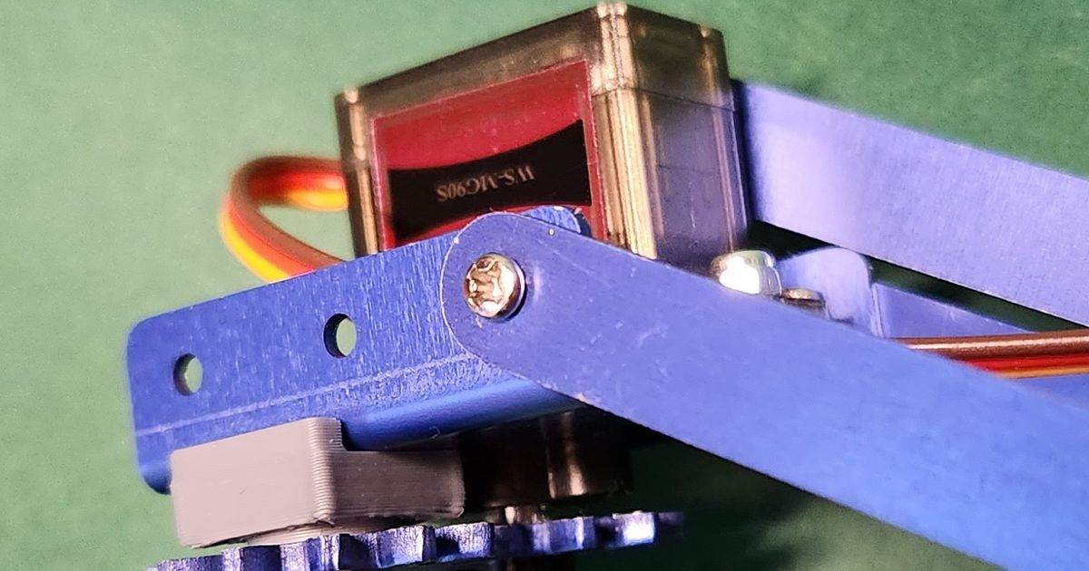 Spacer for waveshare 4DOF metal robotic arm by xrg | Download free STL ...