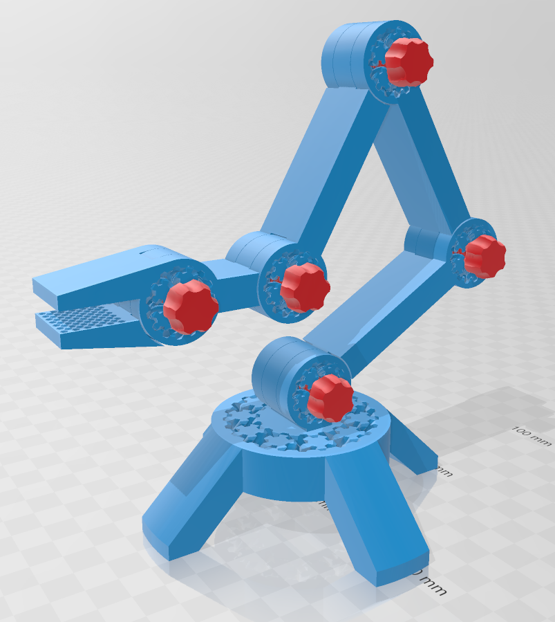 Simple Toy Robot Arm 5DoF by tmackay | Download free STL model ...