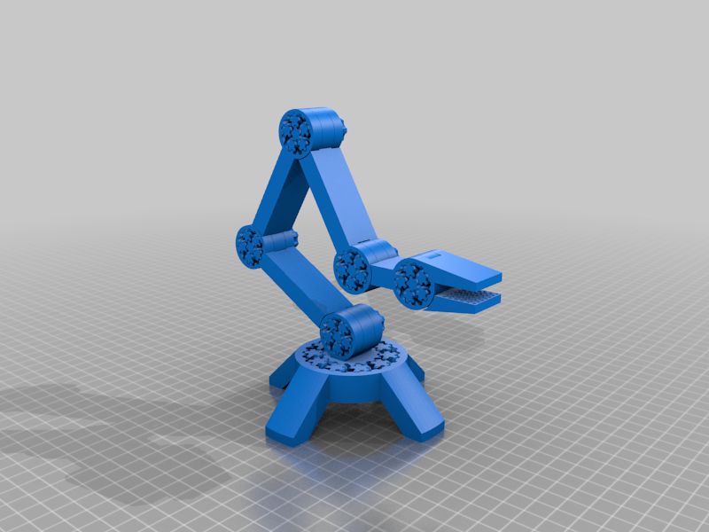 Simple Toy Robot Arm 5DoF by tmackay | Download free STL model ...