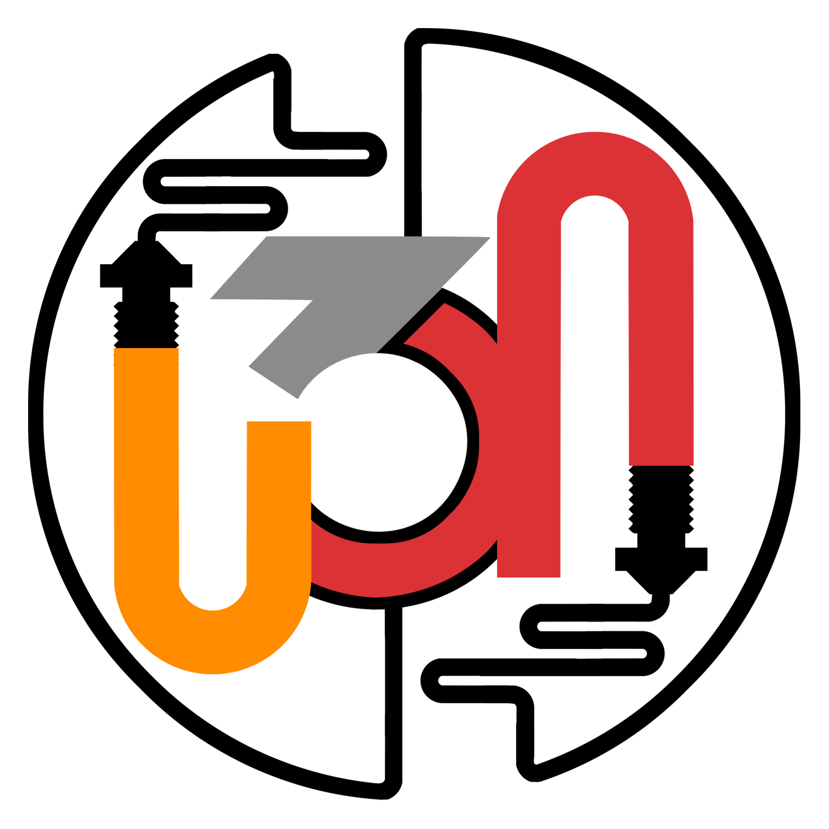 3dp Logo With Nozzle by BoNawaF | Download free STL model | Printables.com