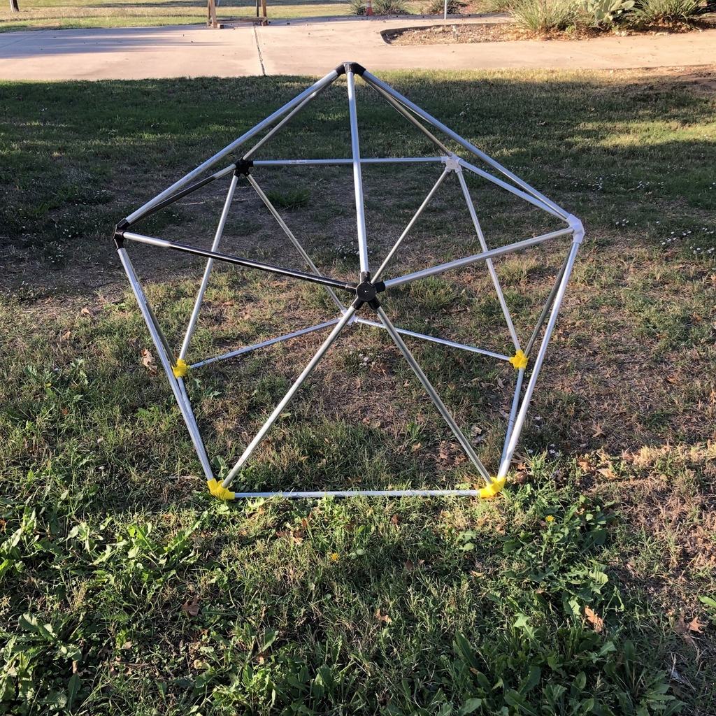 Godesic Dome Corners for 1/2 " conduit by Gordyt47 | Download free STL ...