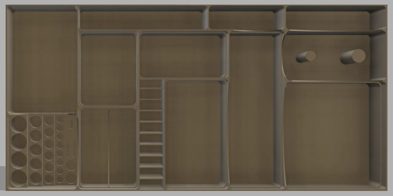 Drawer Insert Organizer V1 by Dąbal | Download free STL model ...