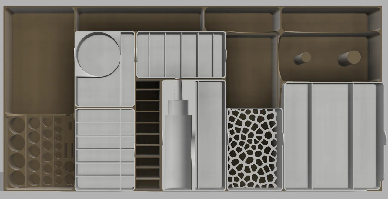 Drawer Insert Organizer V1 by Dąbal | Download free STL model ...