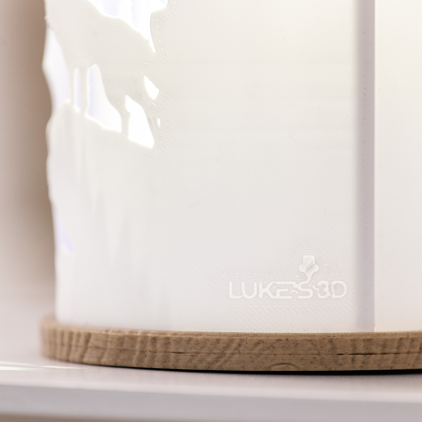 Howling Wolf Light art by Luke's 3D | Printables Store
