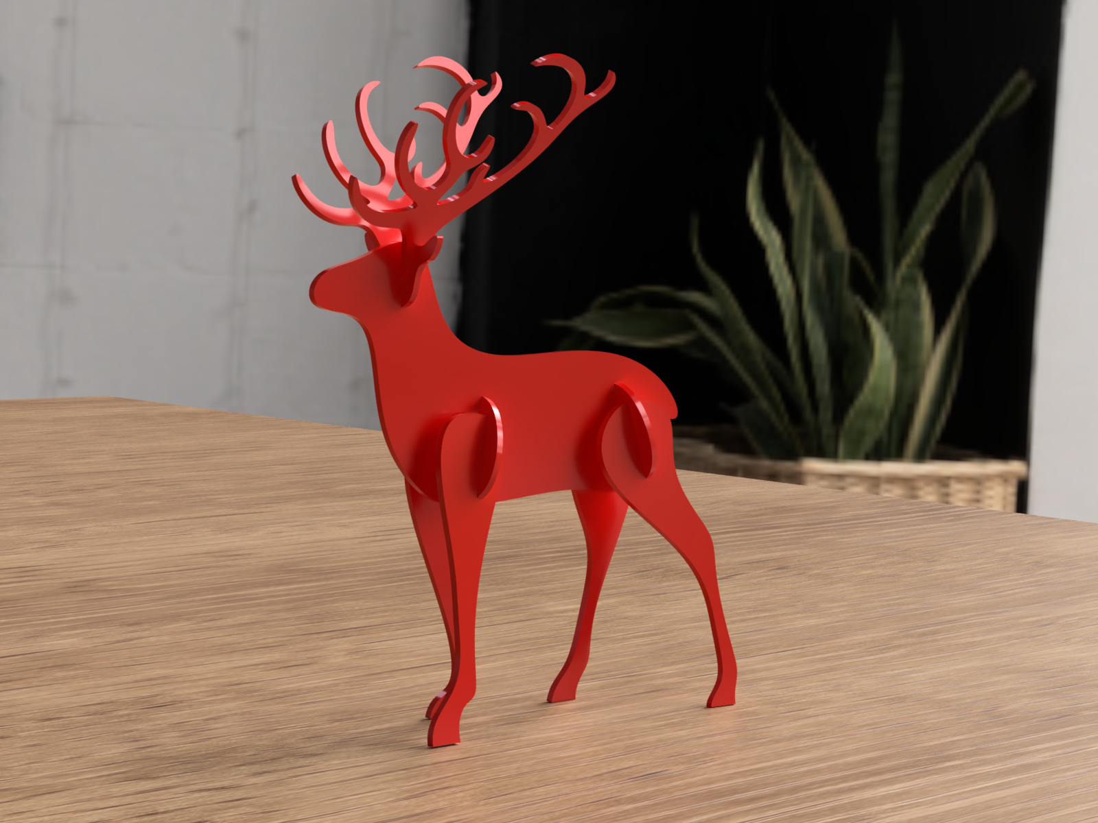 Christmas Deer kit card by Sabre Design | Download free STL model ...