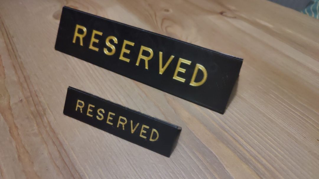 Reserved sign - MMU by ippe | Download free STL model | Printables.com
