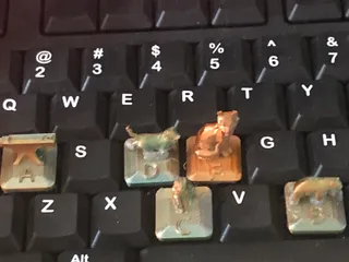 Fox Keyboard Key by Ronen Klimczak | Download free STL model ...