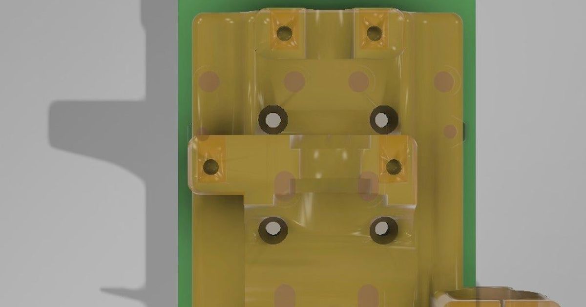 Anet X-Carriage Base Plate **Meshup** by C0unt | Download free STL ...
