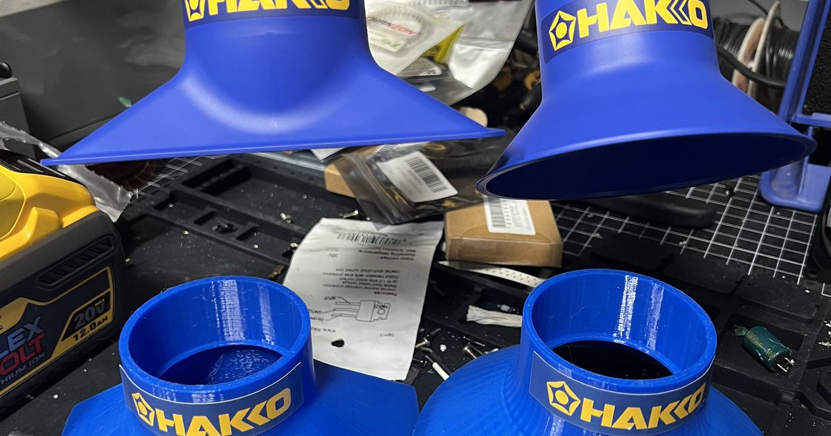 Hakko B3622 Rectangular Nozzle & B3623 Round Nozzle for FA-430 Fume ...