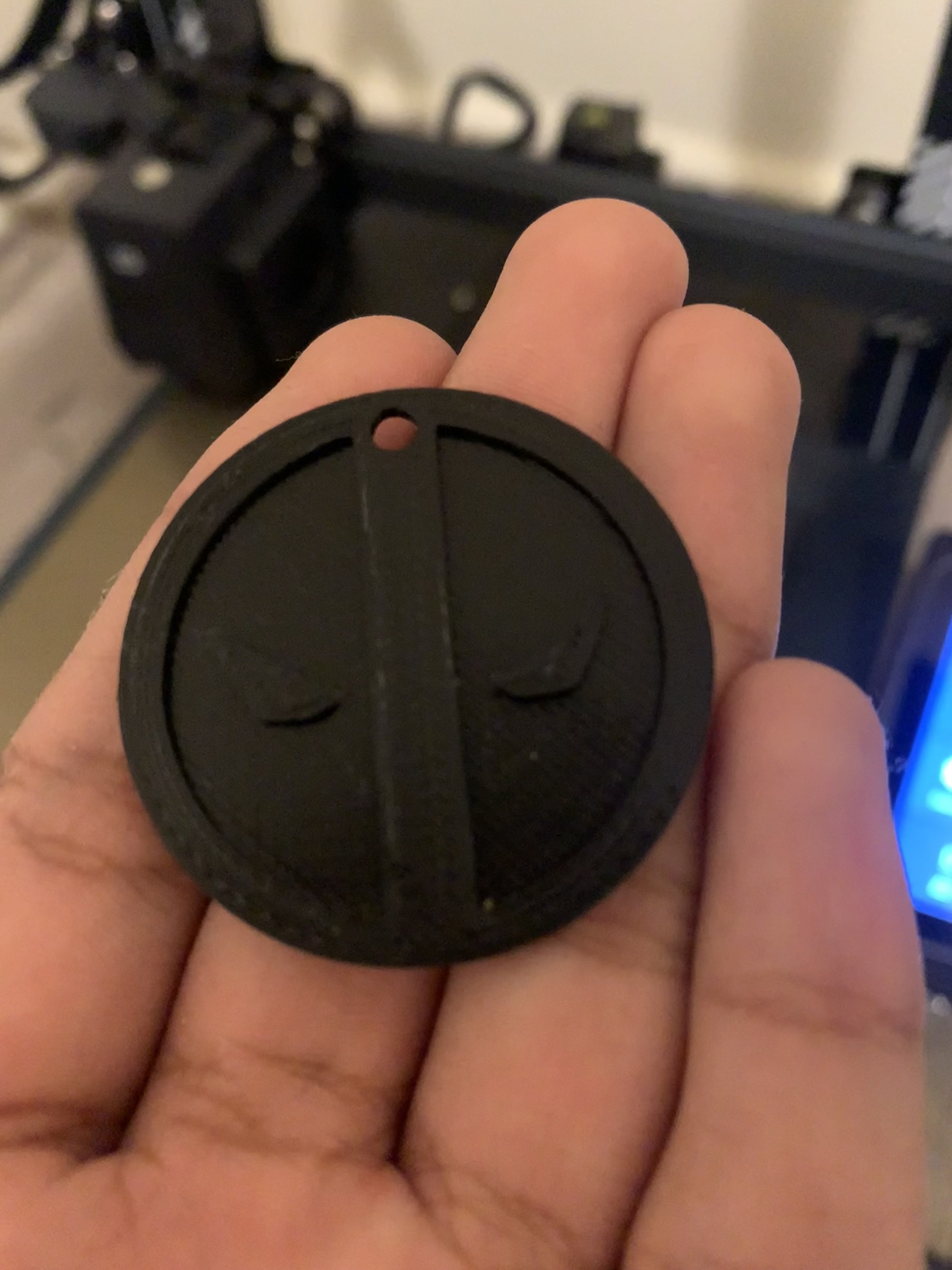 Deadpool Logo Keychain by Affinity 3D | Download free STL model ...