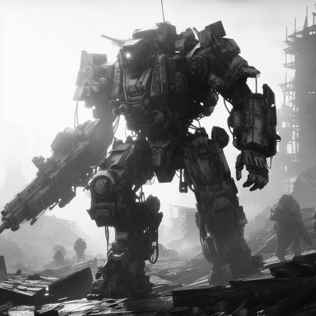 Mech warrior 6 - Hueforge by Bottega.co.nz | Download free STL model ...