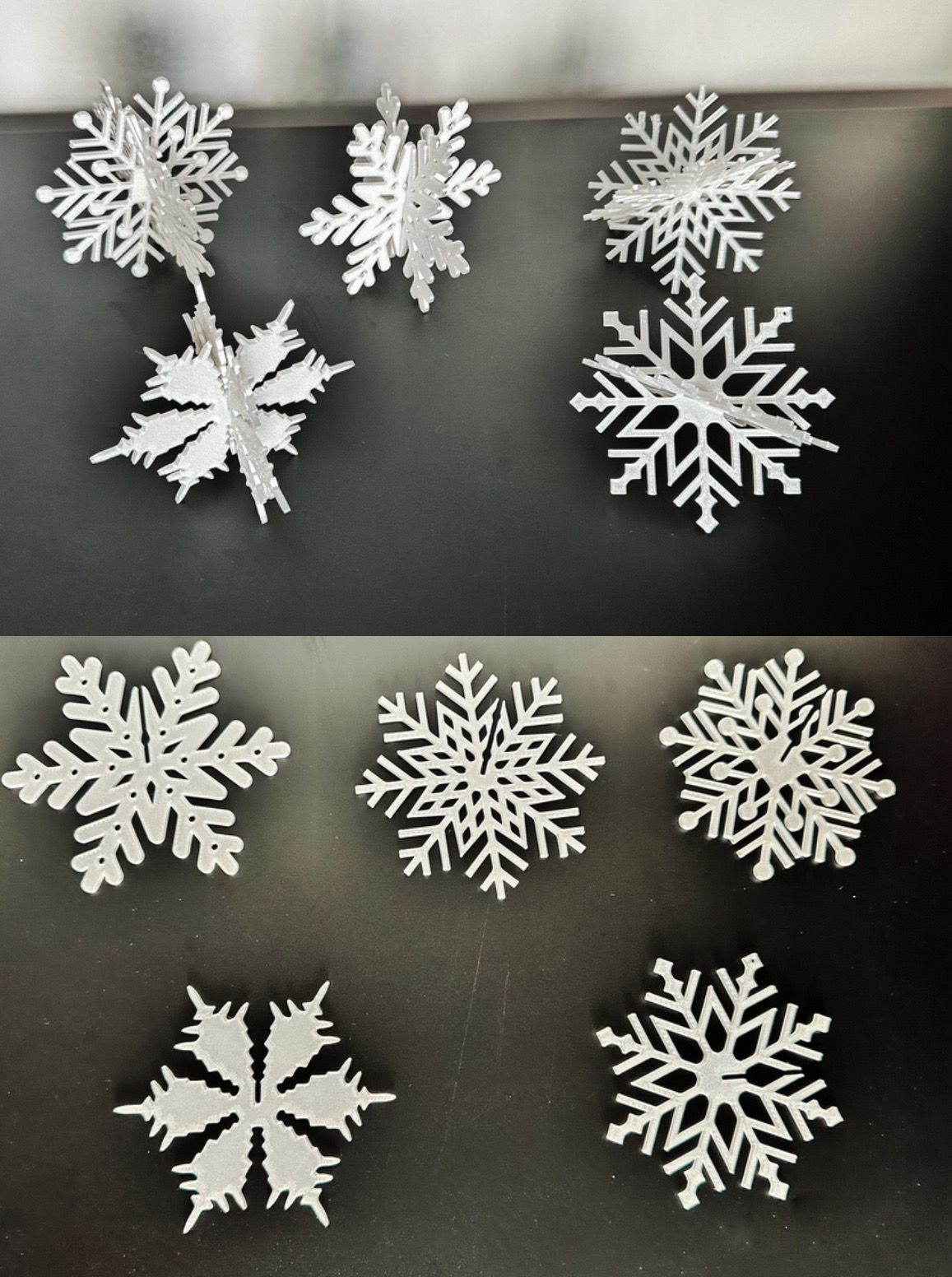 3D Snowflakes Pack by Black Glovz | Download free STL model ...