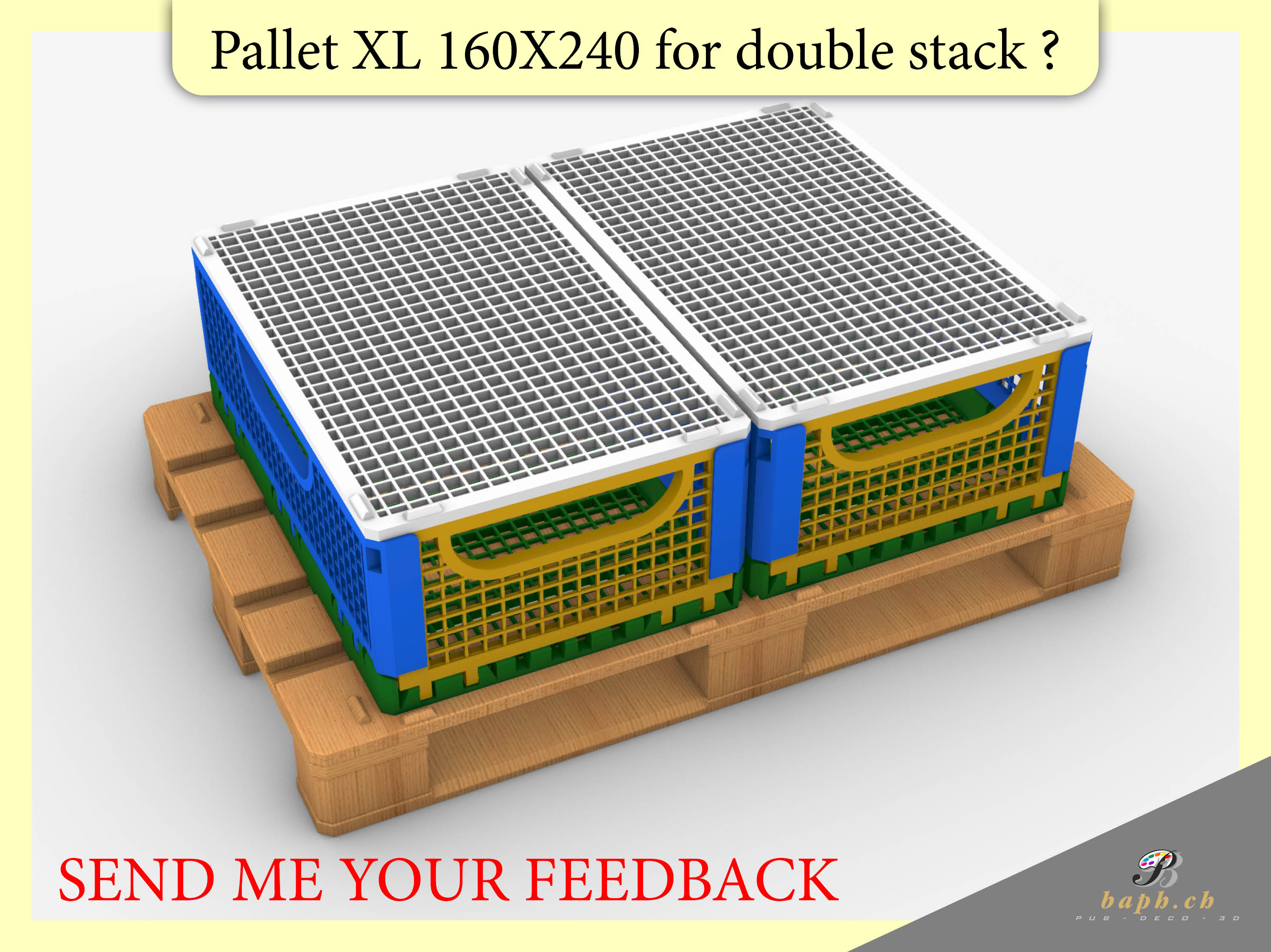 Palette EU 150x100mm by baph | Download free STL model | Printables.com