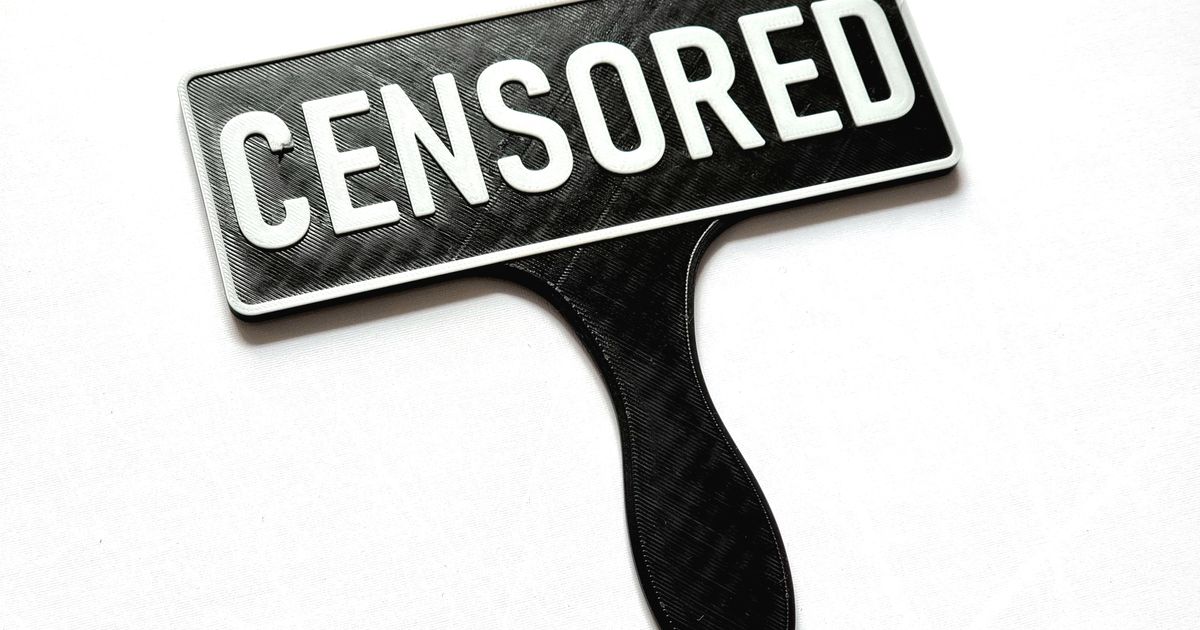 Photobooth Props - Censored by SliderBOR | Download free STL model ...