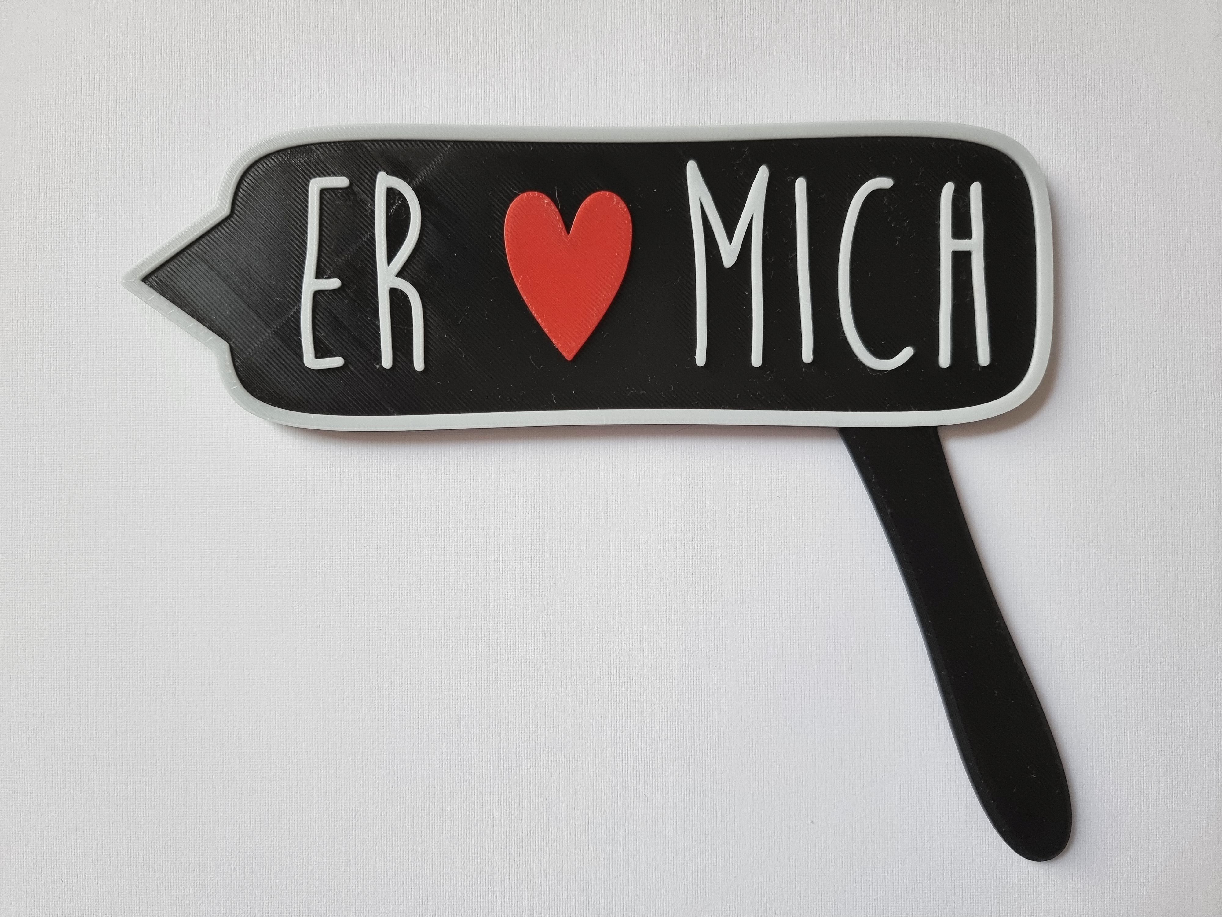 Photobooth Props - Er liebt mich by SliderBOR | Download free STL model ...