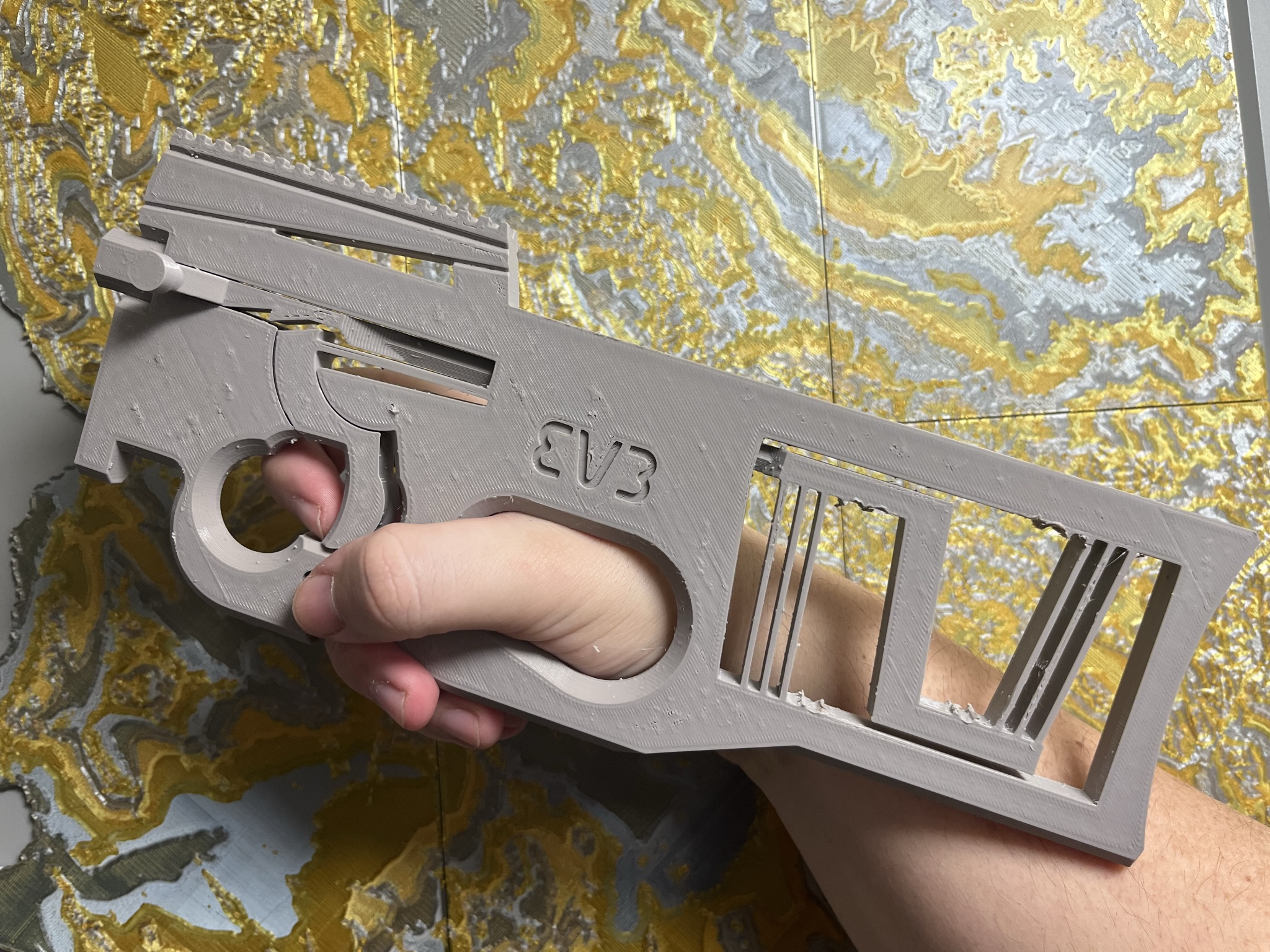 Compliant Nerf Blaster P90 by Evey Bee | Download free STL model ...