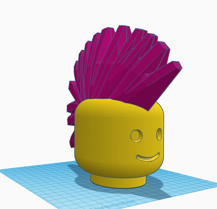 Mohawk(V2) for Mega Lego-like Minifigure (10:1 scale) by Martijn ...