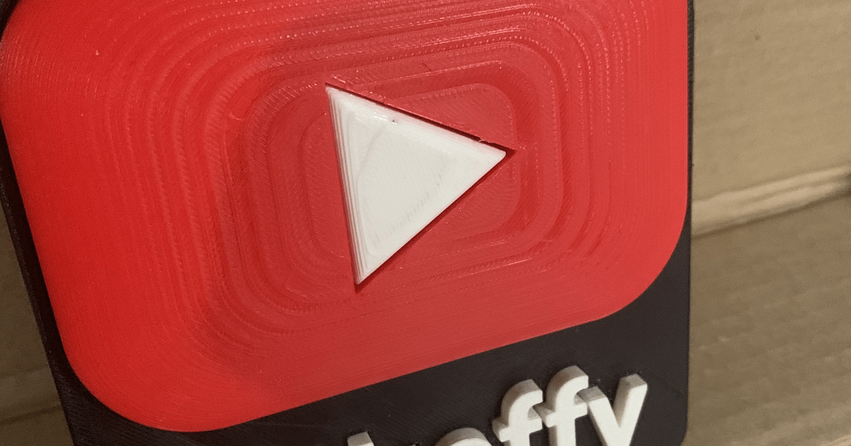 Shkeffy Youtube play button by ataha226 | Download free STL model ...