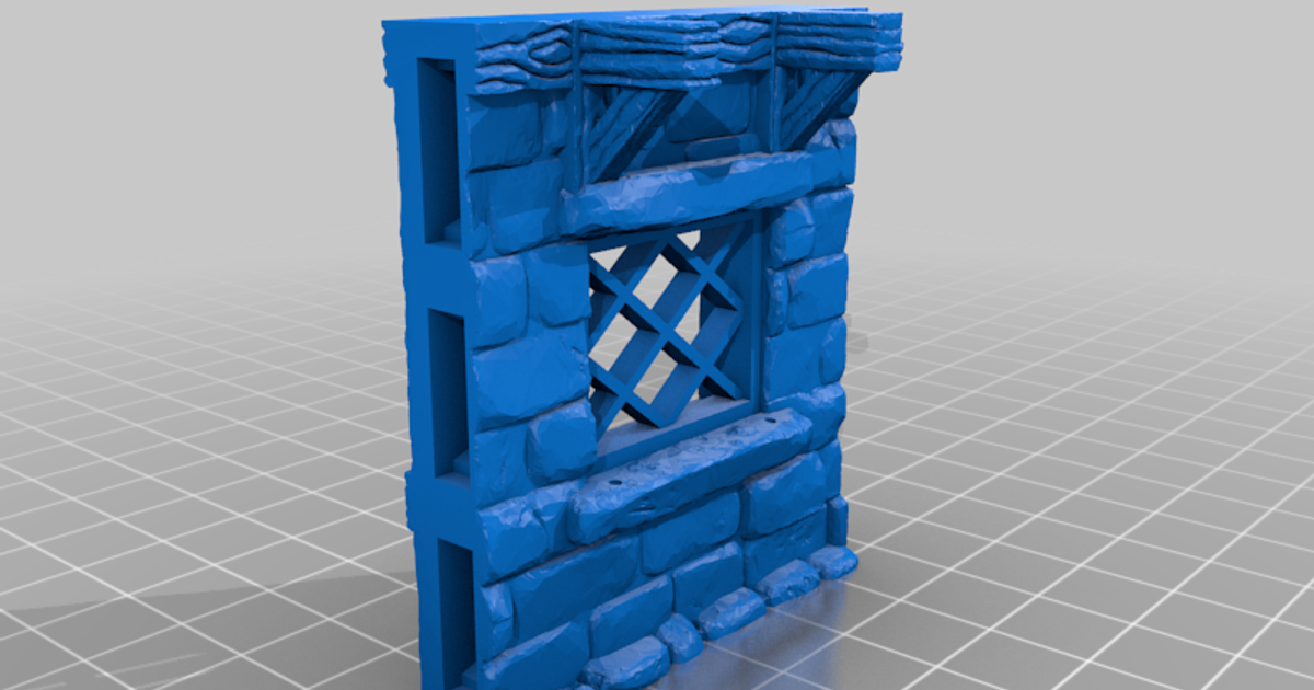 OpenForge 2.0 Facades Stone Brick Windows with movable shutters by ...