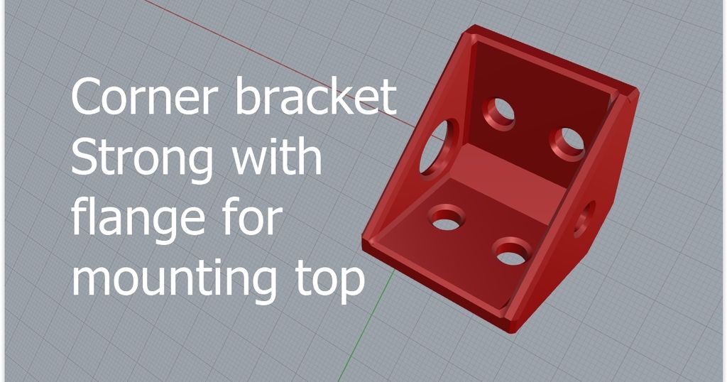 Corner for cabinet build Strong with hole for mounting top by Gordyt47 ...